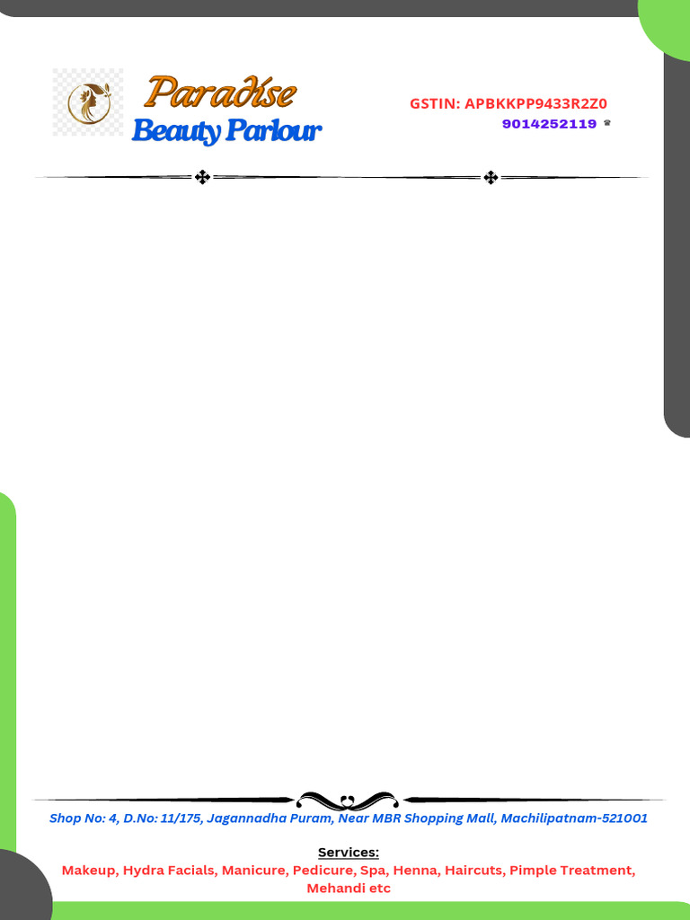 Black & green Minimalist Business Letterhead (1) | PDF