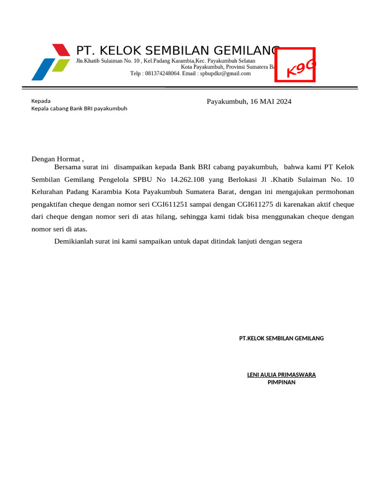 Surat Peringatan | PDF