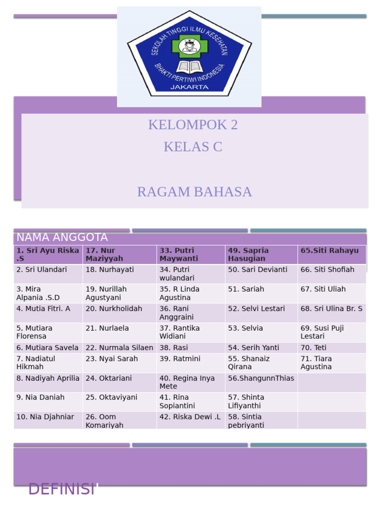 Ragam Bahasa | PDF
