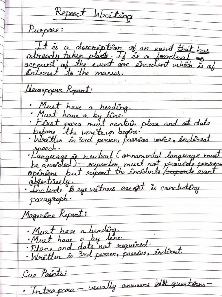 Report Writing | PDF