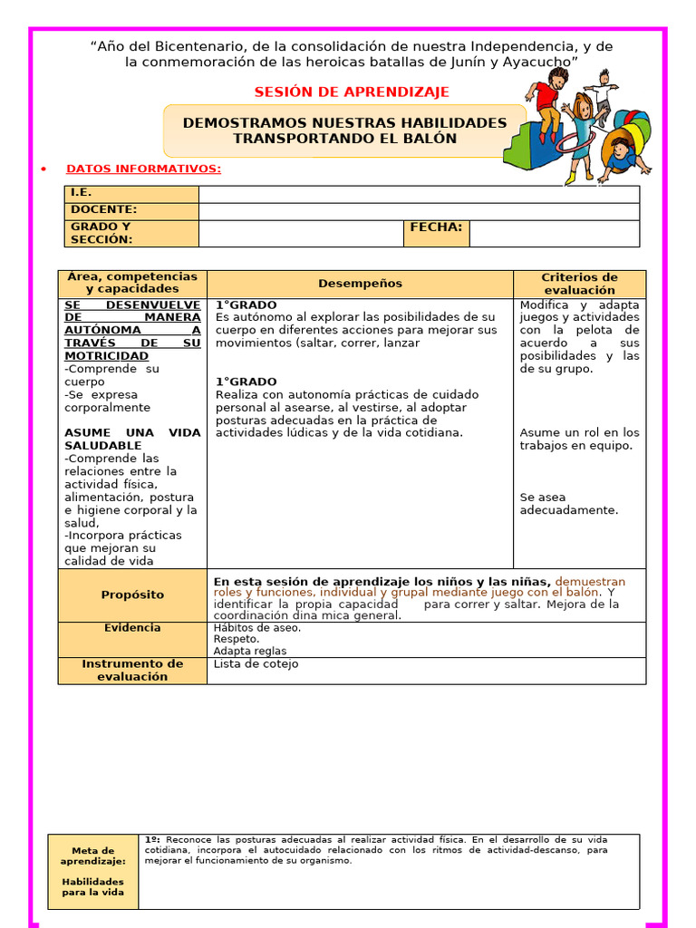 1º U4 s1 Sesion d3 Fisica Demostramos Habilidades Transportando El ... 1º U4 s1 Sesion d3 Fisica Demostramos Habilidades Transportando El ...