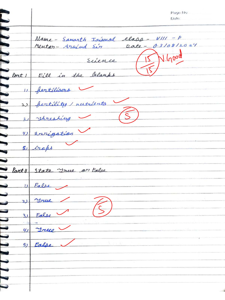 Samarth Jaiswal Class - 8th Science Paper - IRON Man | PDF