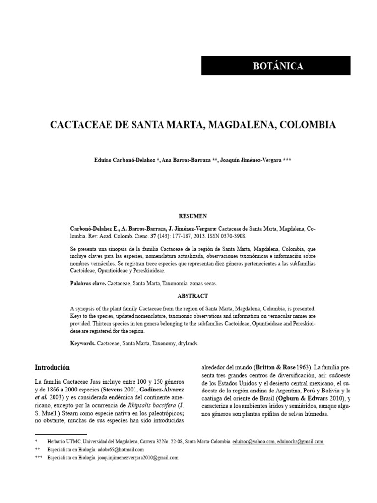 Cactus Amy Martha | PDF