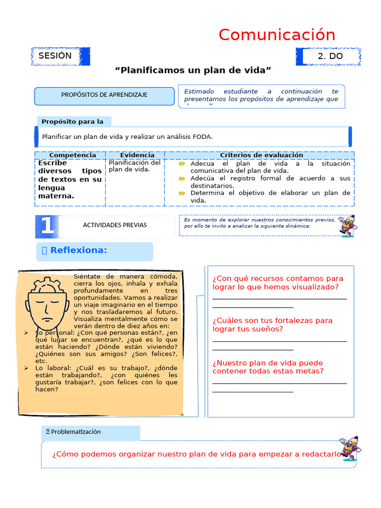 2° - Ficha - de - Aplicación Sesión5 Sem.3 Exp.7 Com | PDF