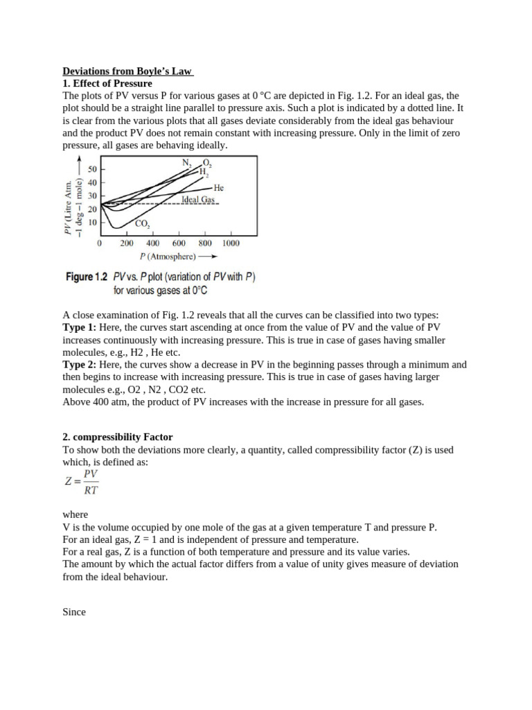 Real Gas Boy Law | PDF | Gases | Science & Mathematics
