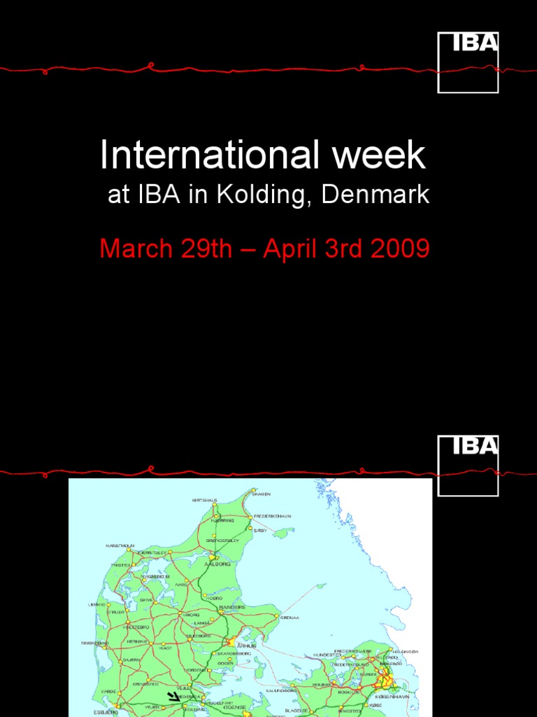International Week: at IBA in Kolding, Denmark | PDF | Computers