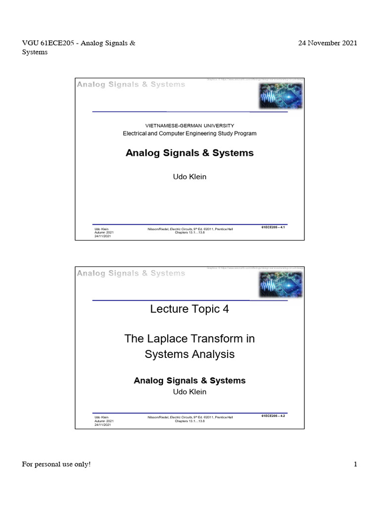 ASnS Lecture04 L UdoKlein | PDF