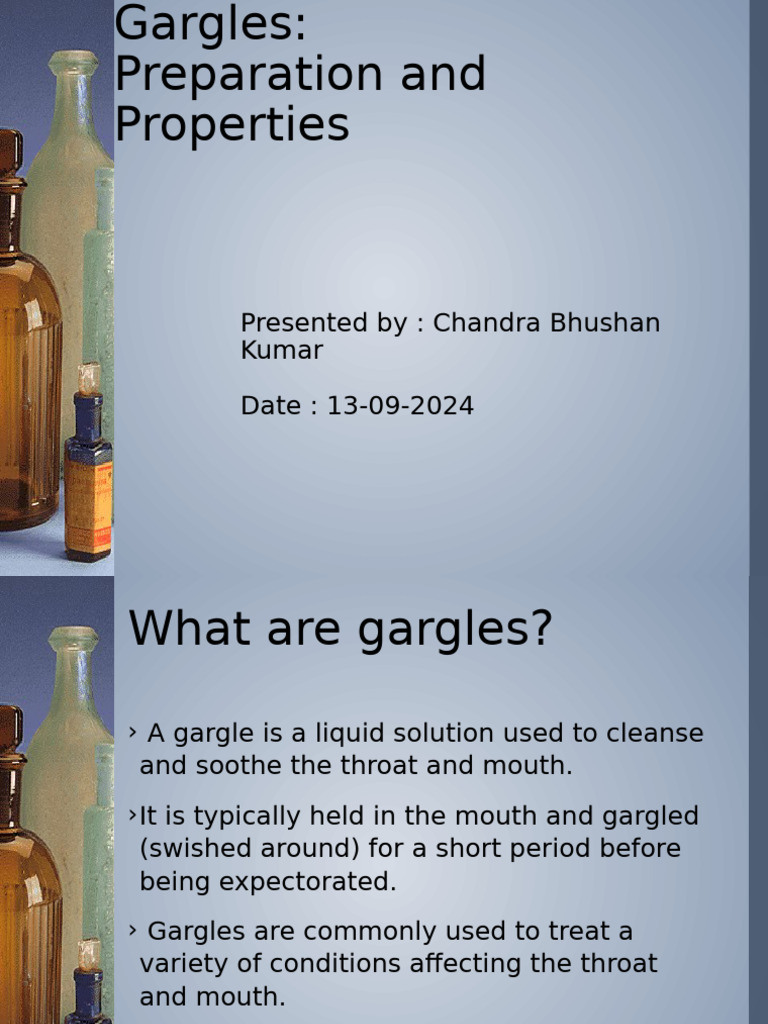 Gargles Ppt | PDF