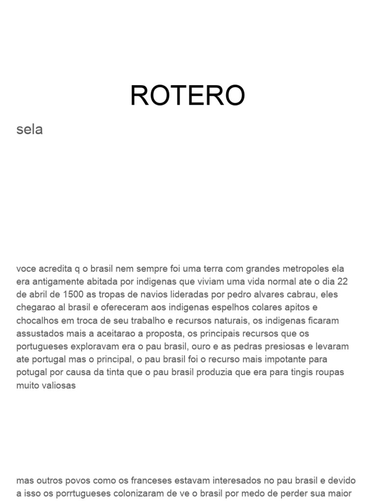 ROTERO | PDF