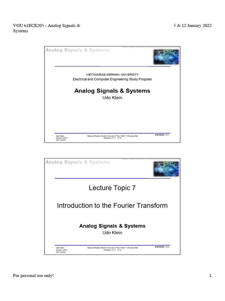 ASnS Lecture07 L - UdoKlein | PDF