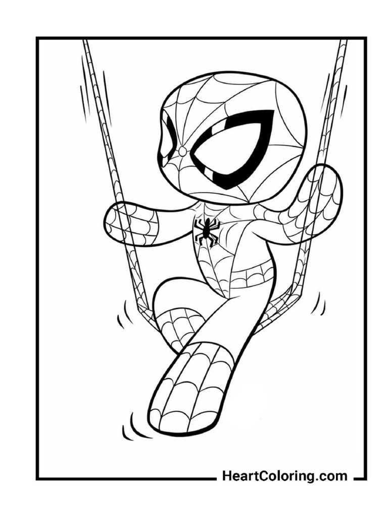 3153 15 Spider Web Swing Spider Man Coloring Pages | PDF