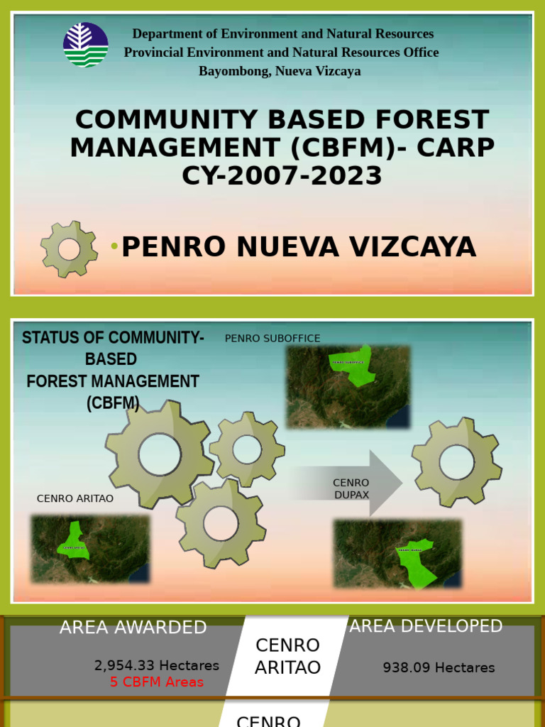 Final - List of CBFM-CARP Projects With Project Completion Reports (CYs ...