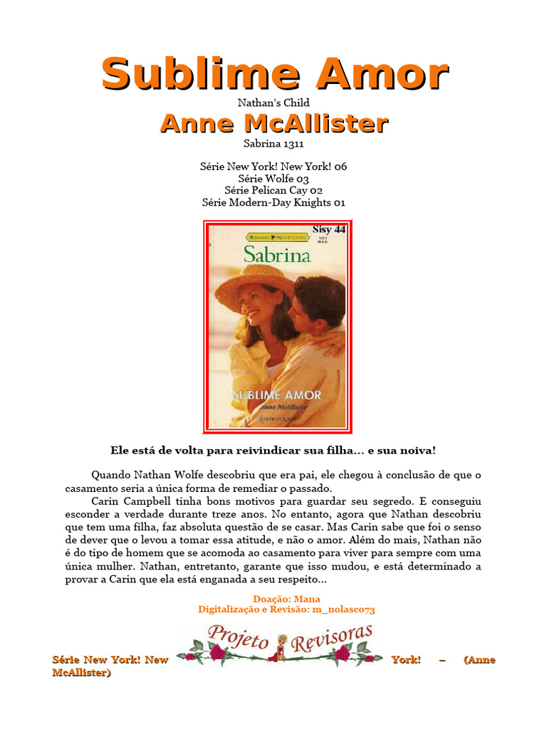 03 - Sublime Amor - Anne McAllister - (Sabrina 1311) | PDF