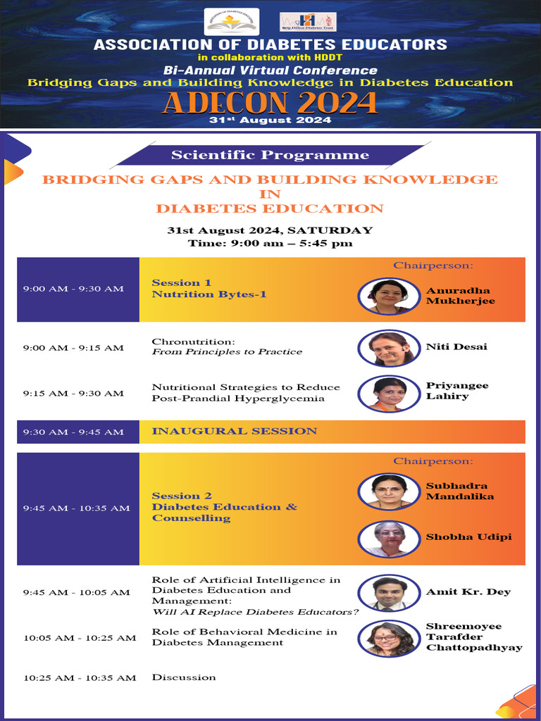 Bi-Annual Conference, ADECON 2024 (Scientific Programme) | PDF