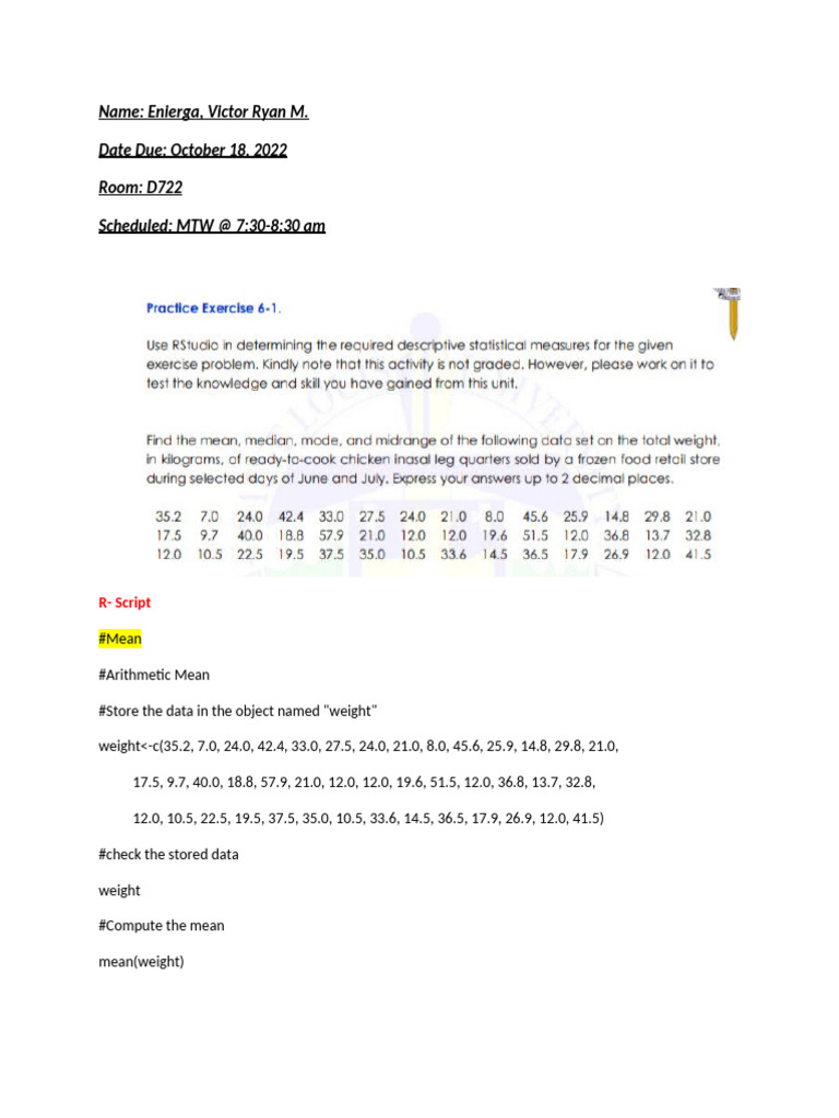 Enierga Victor Ryan M. Lra 4 | PDF