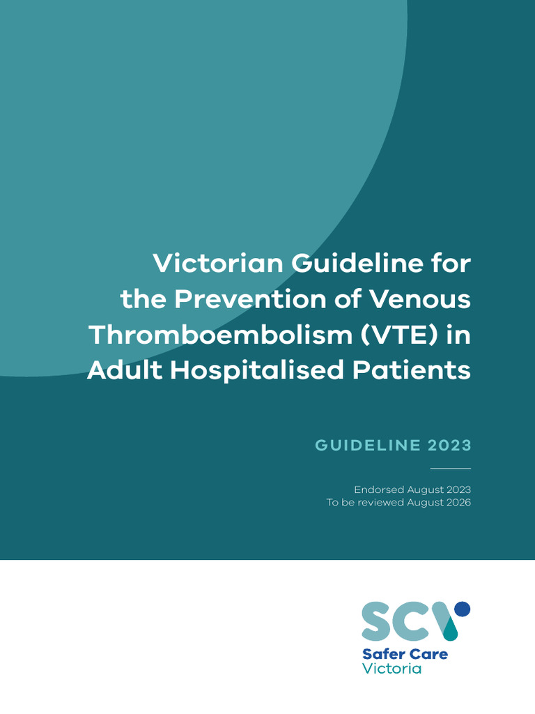Guideline For The Prevention of Venous Thromboembolism | PDF ...