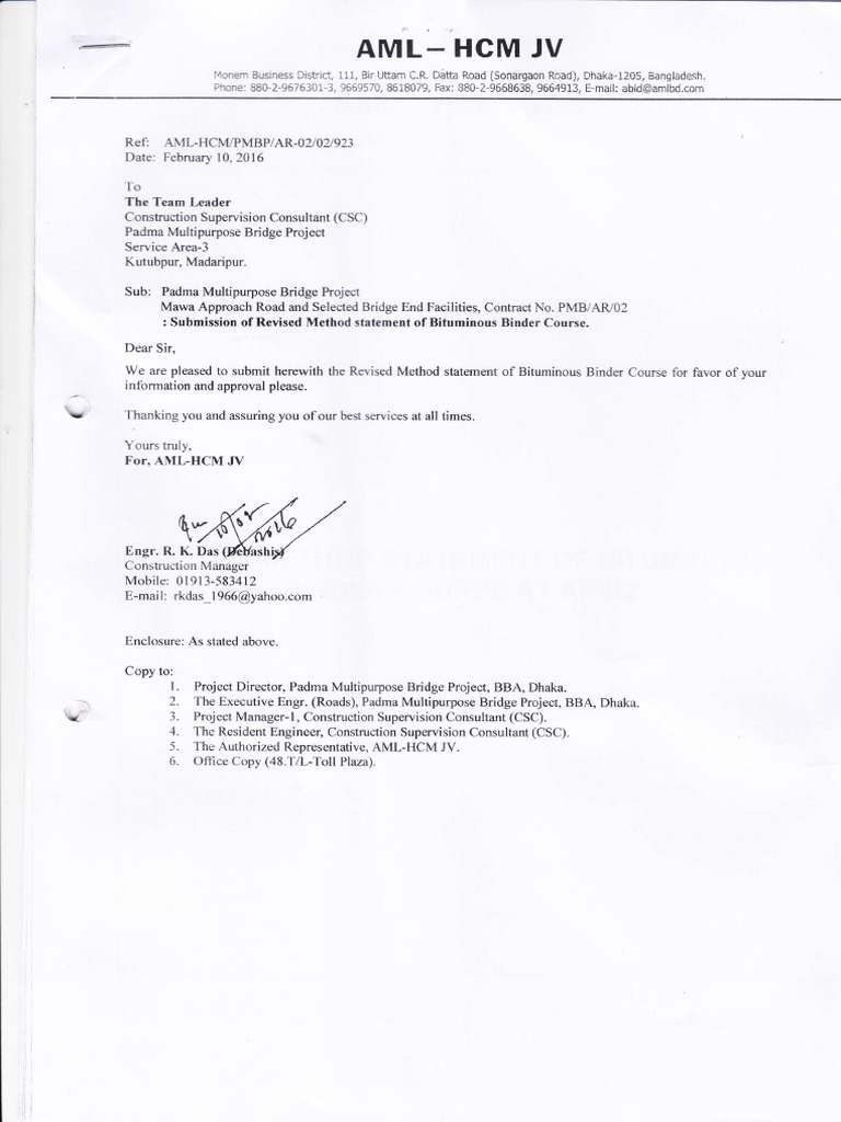 Methodology-Asphalt Binder Course | PDF