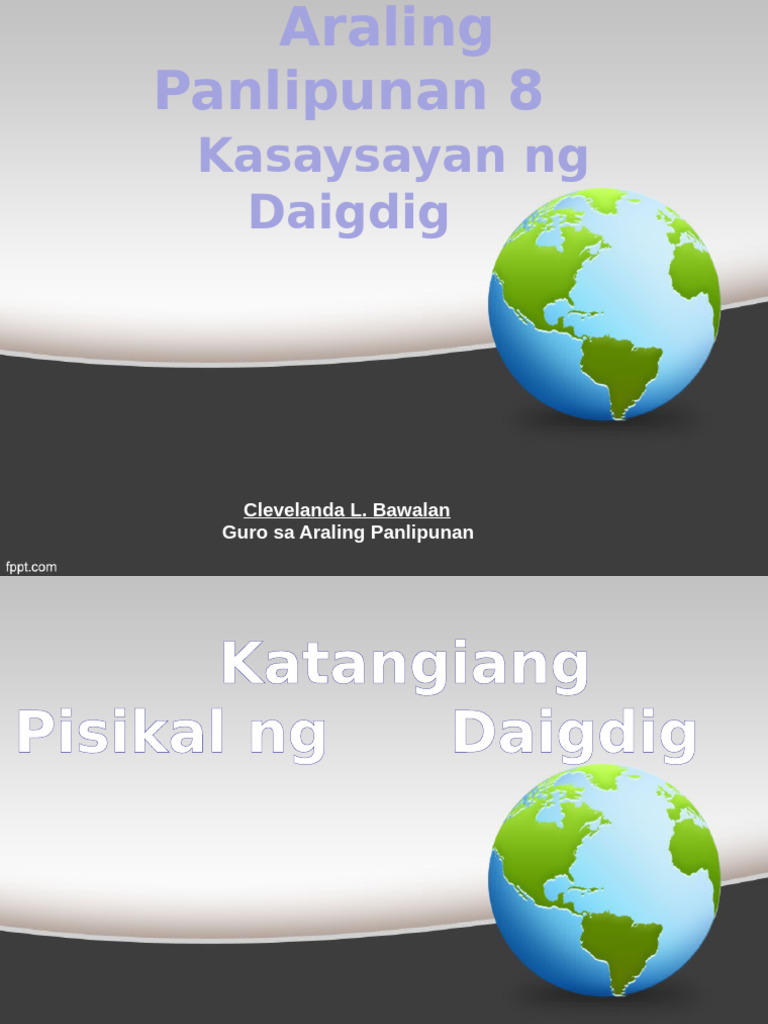 Katangiang Pisikal NG Daigdig | PDF