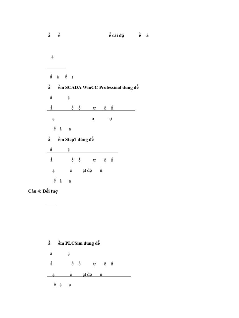 Scada - Ôn tập 1 | PDF