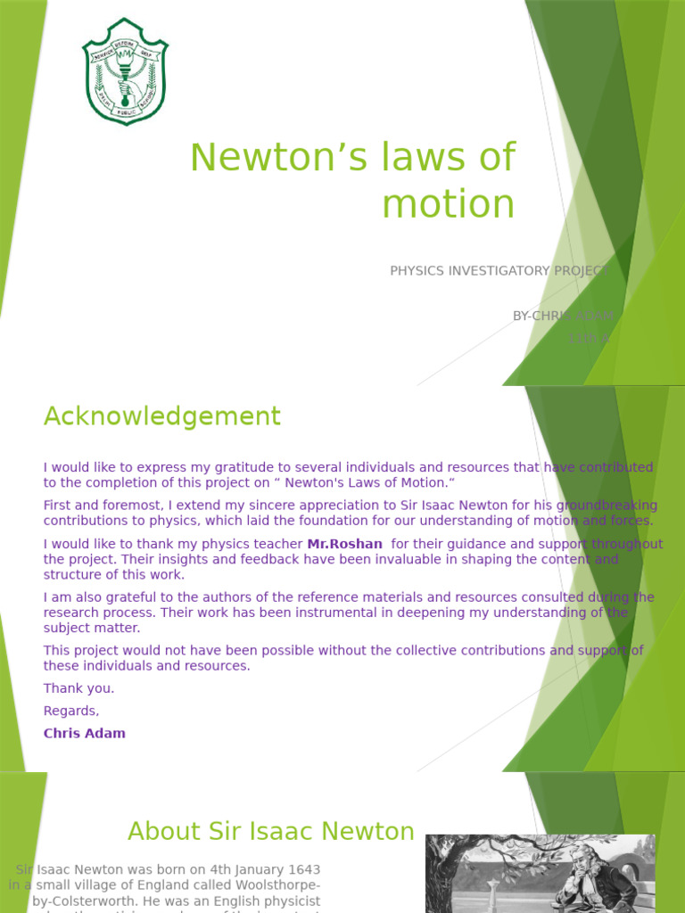 Newton's Laws of Motion | PDF