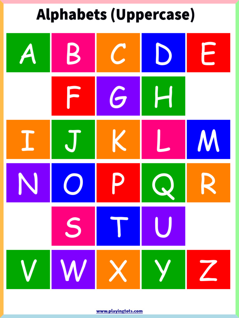 Alphabet Chart Uppercase 4 | PDF