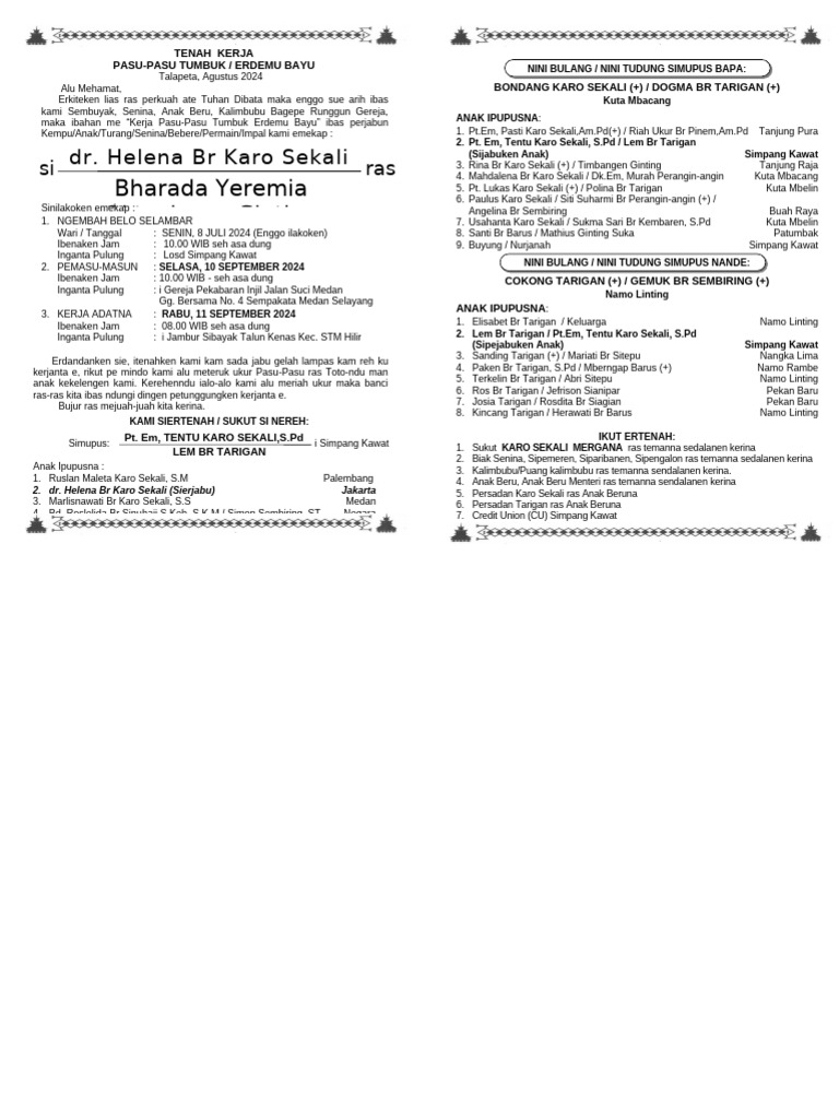 TENAH KERJA HELENAdocx | PDF