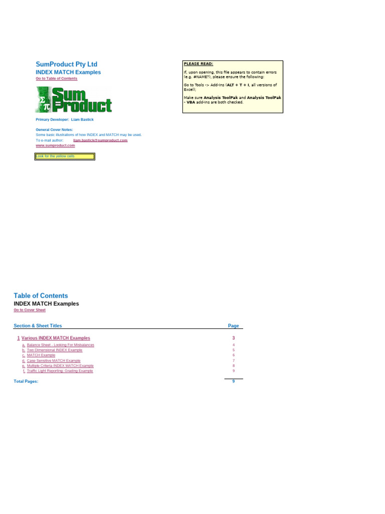 sp-index-match-examples | PDF