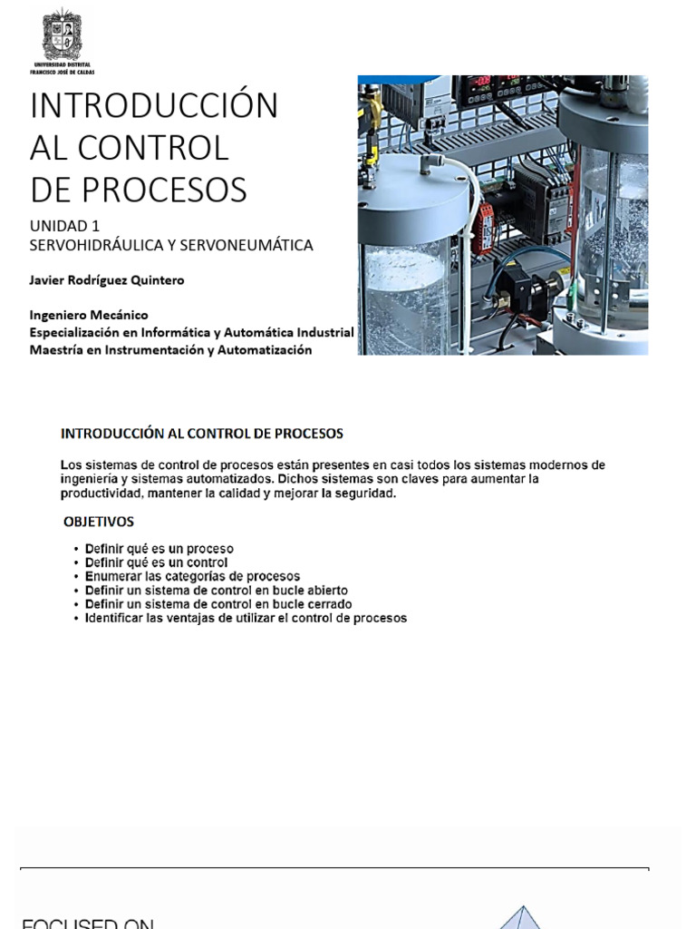 Introducción Al Control de Procesos | PDF
