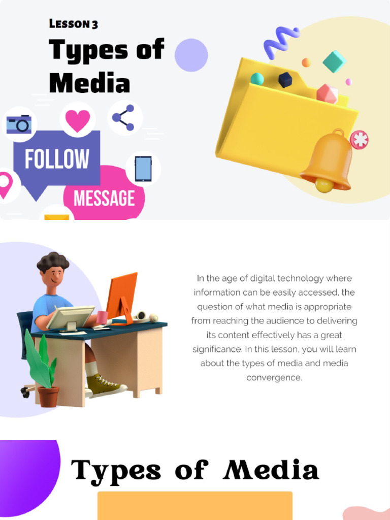 LESSON 3 Types of Media | PDF