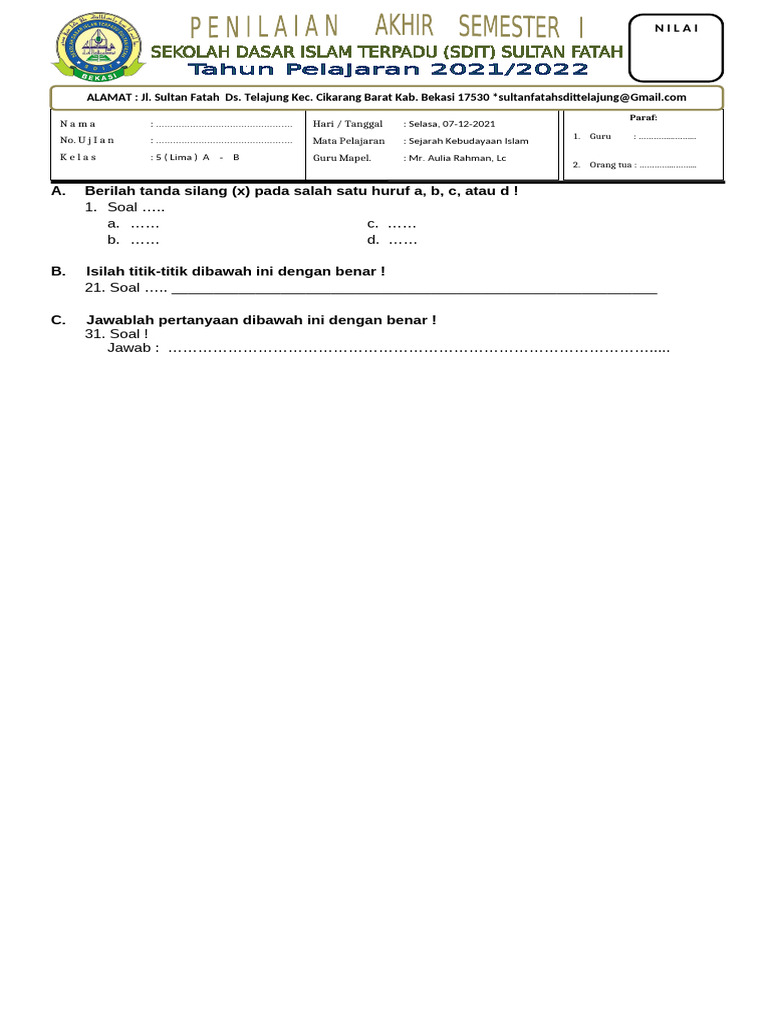 Kop Pas 1 2021-2022 | PDF