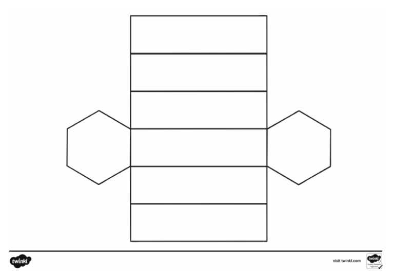 Hexagonal Prism Net | PDF