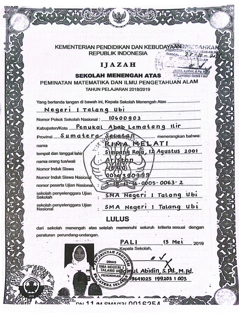 Ijazah Rima | PDF