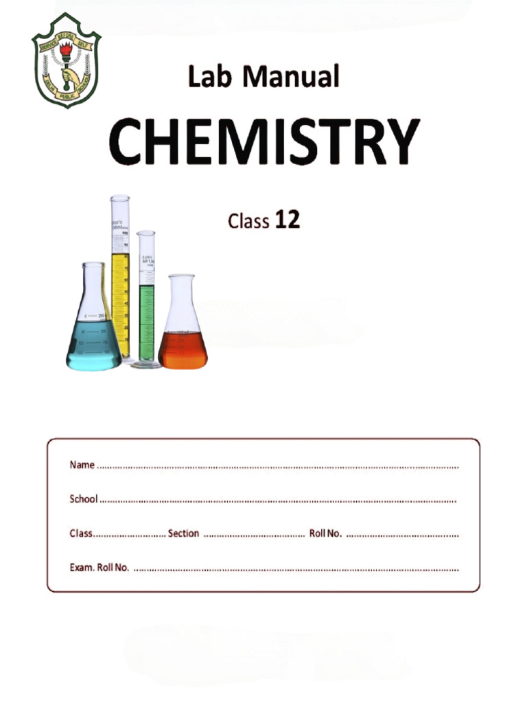Chemistry Lab Manual | PDF