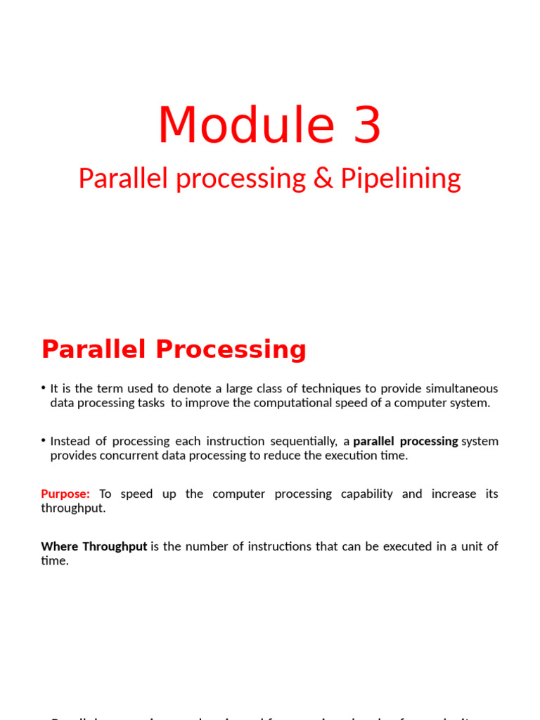 14parellel Processing and Pipelining | PDF