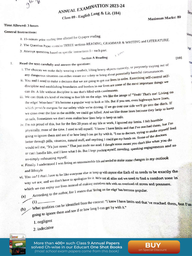 Vatsalya Public School Paper 3 | PDF