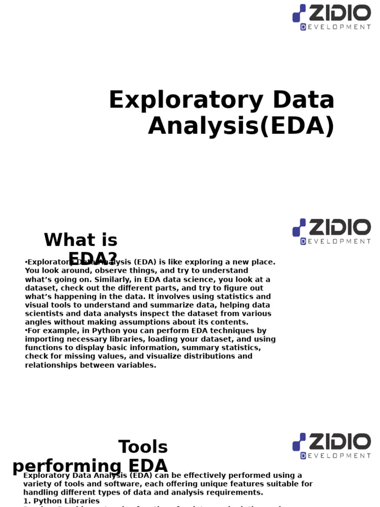 Exploratory Data Analysis (EDA) | PDF