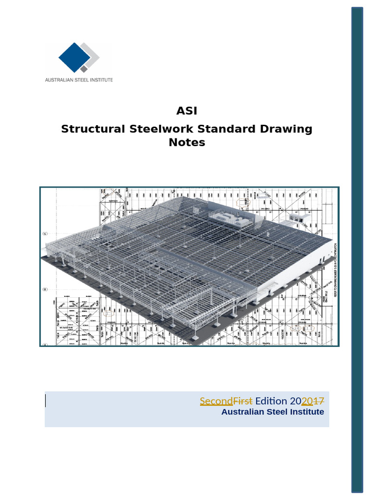 ASI Standard Steelwork Drawing Notes V2 Final (Tracked) | PDF