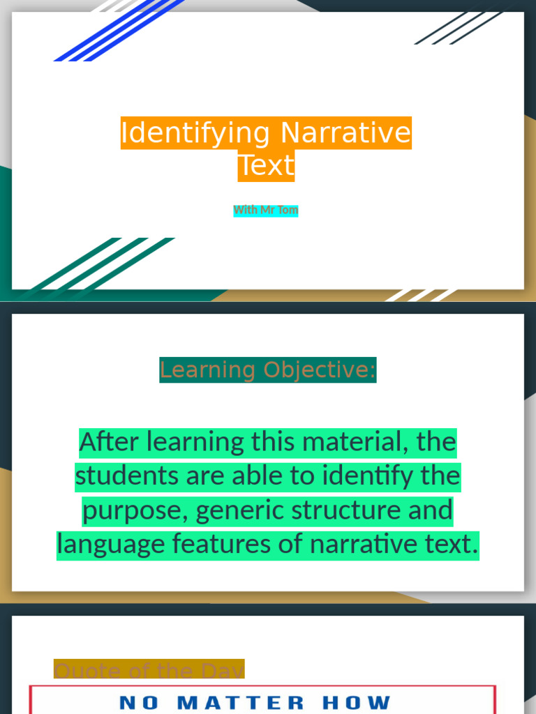 Identifying Narrative Text | PDF | Mystery, Thriller & Crime Fiction