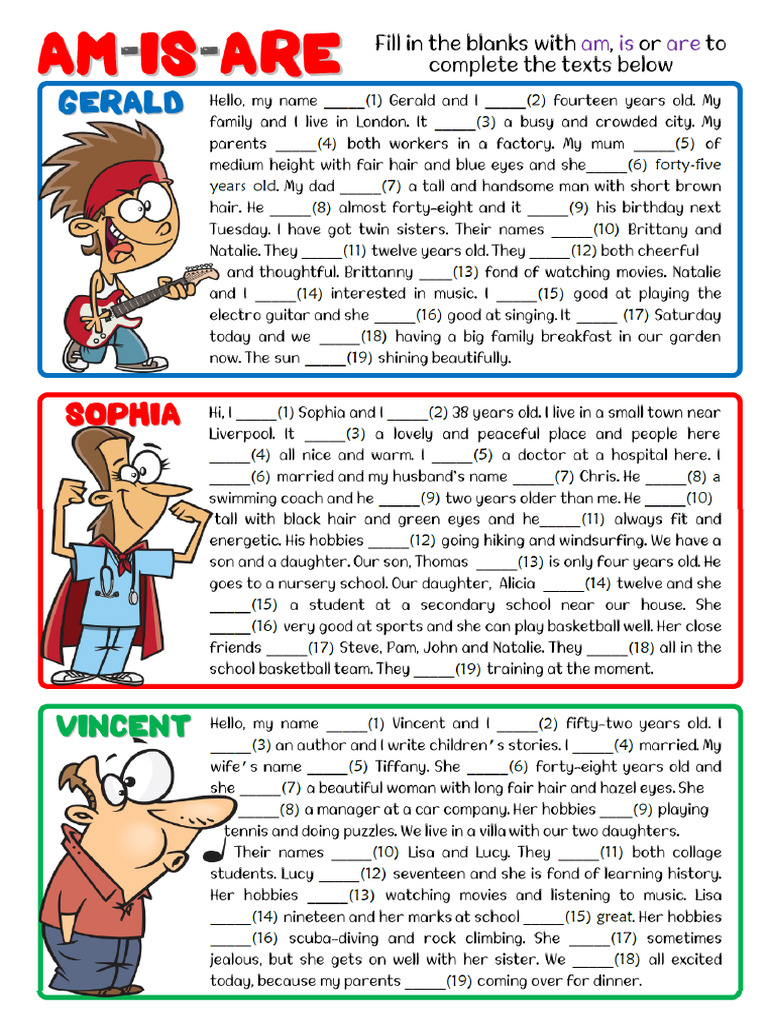 Ashort Text Verb To Be | PDF