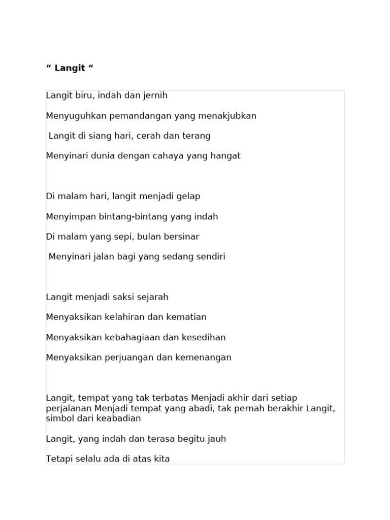 Langit | PDF