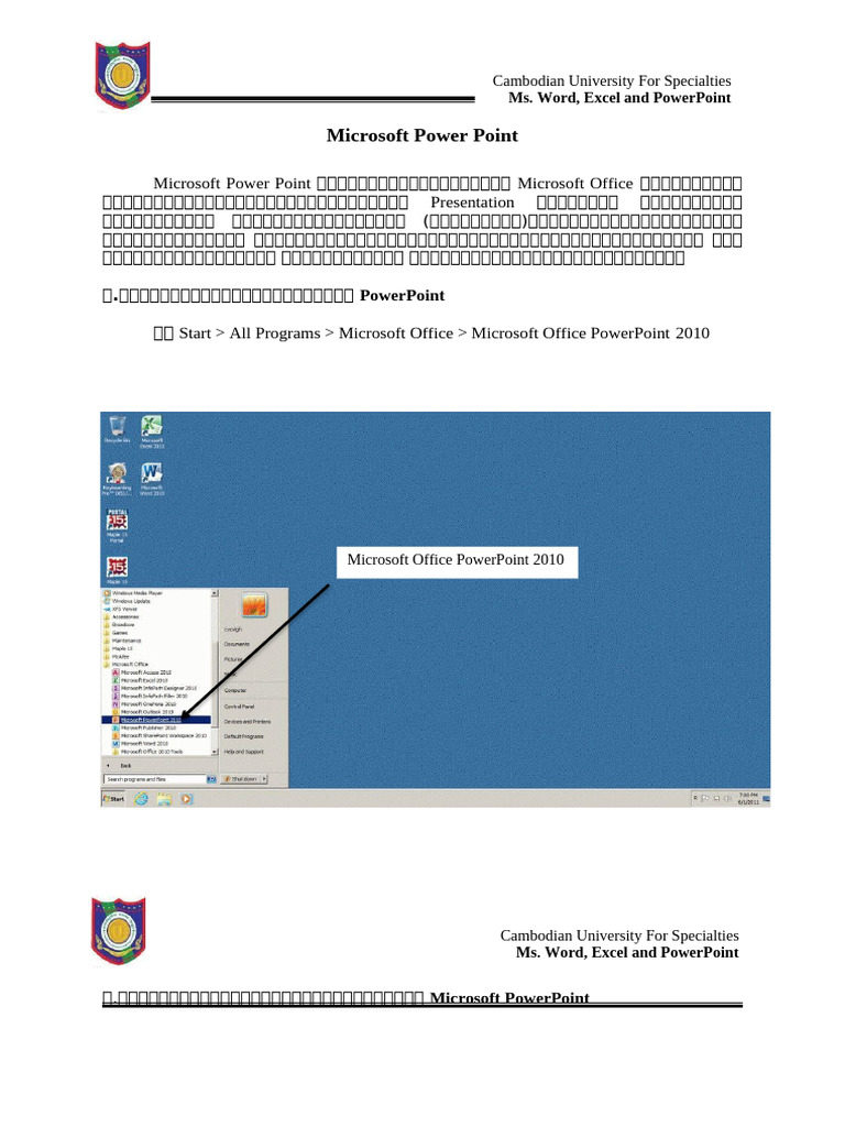 Microsoft Power Point Microsoft Office Presentation | PDF