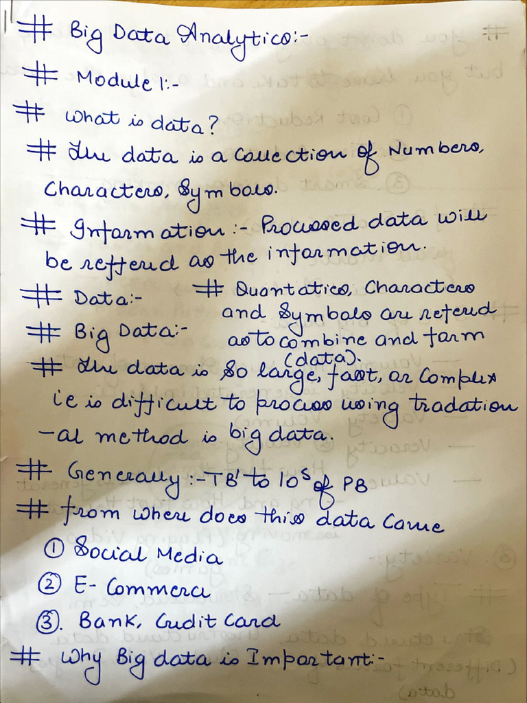 Big Data - Module 1 - Introduction | PDF