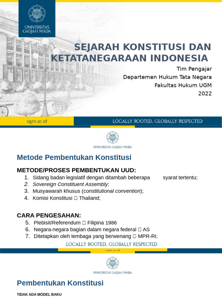 Sejarah Konstitusi Di Indonesia | PDF