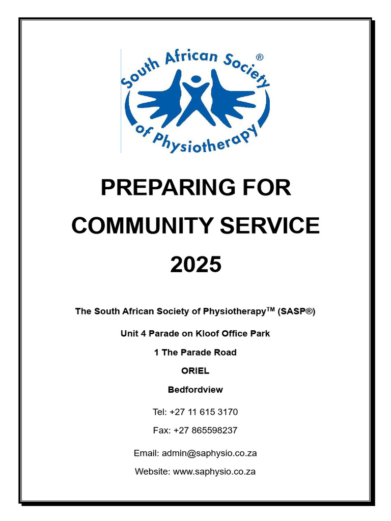 Preparing for Community Service | PDF