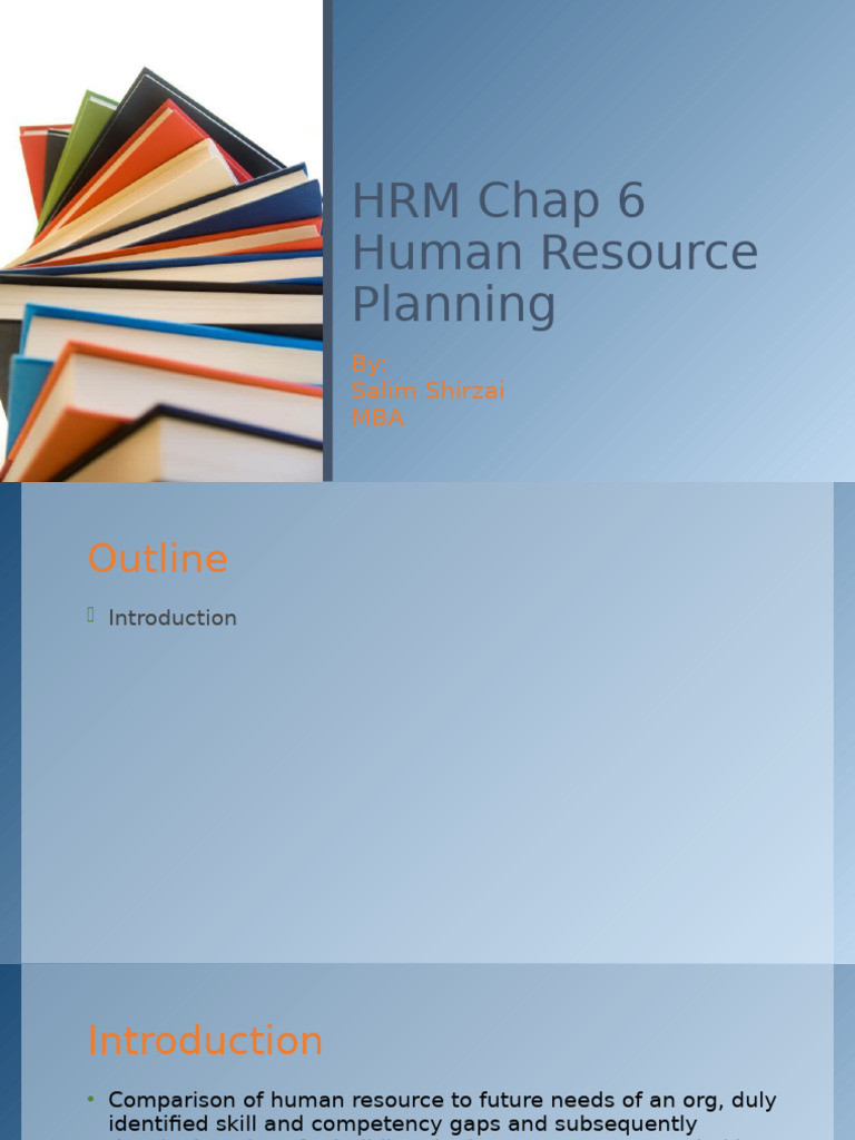 HRM Chap 6 Human Resource Planning | PDF