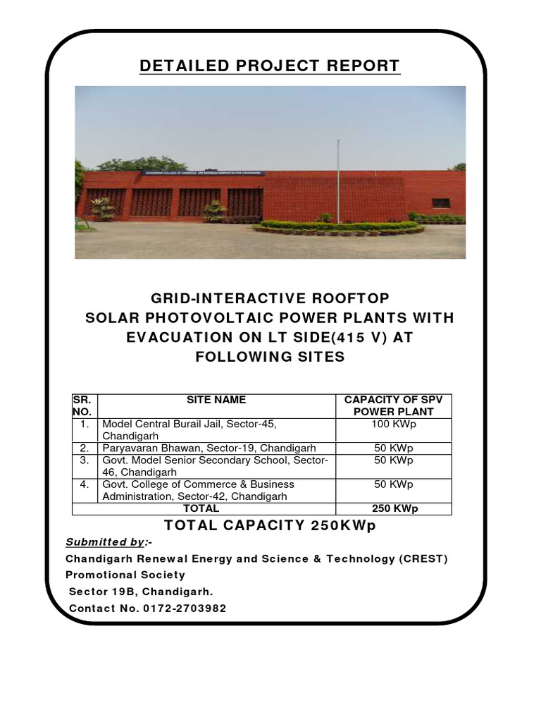 Detailed Project Report Grid Interactive | PDF
