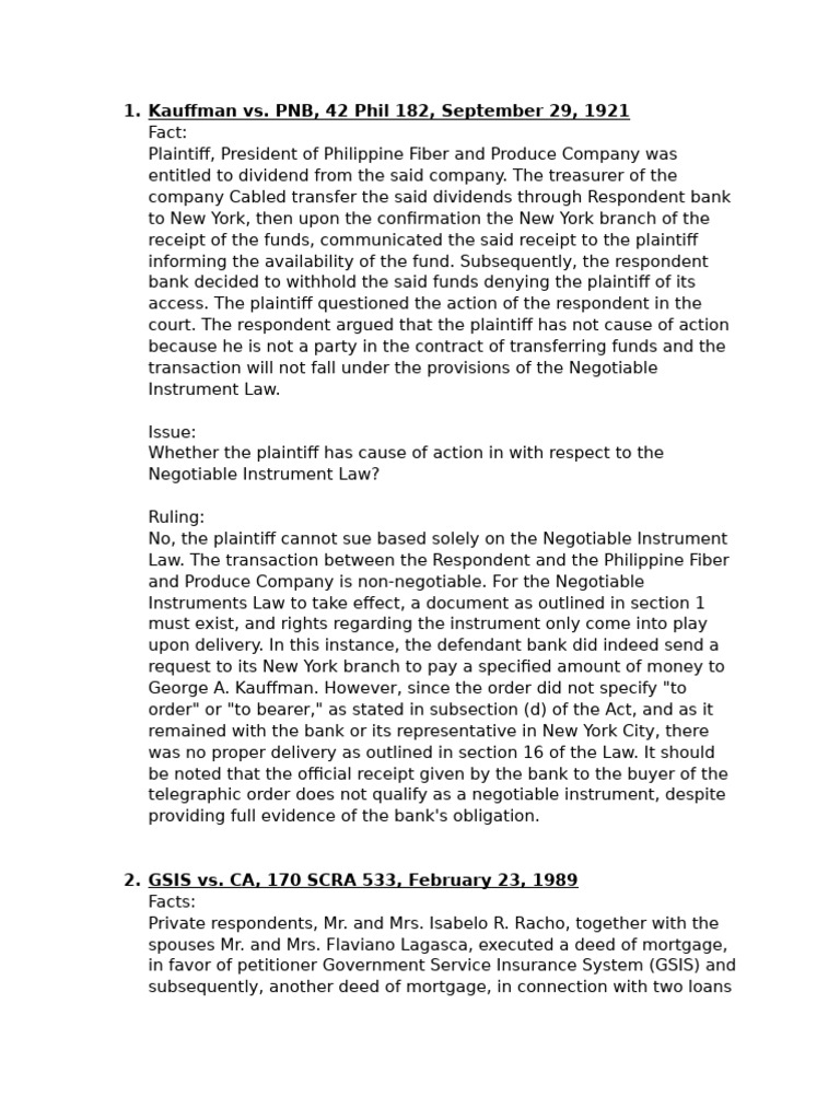 Case Digest Nego Forms | PDF