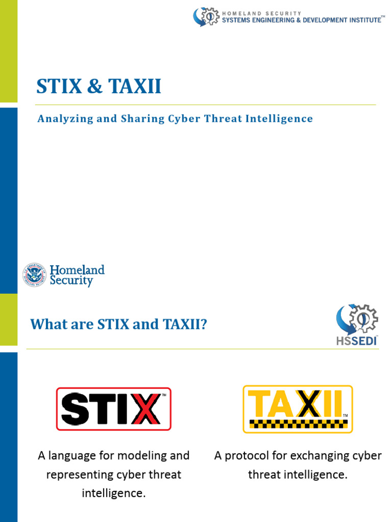 Stix Taxii Overview | PDF