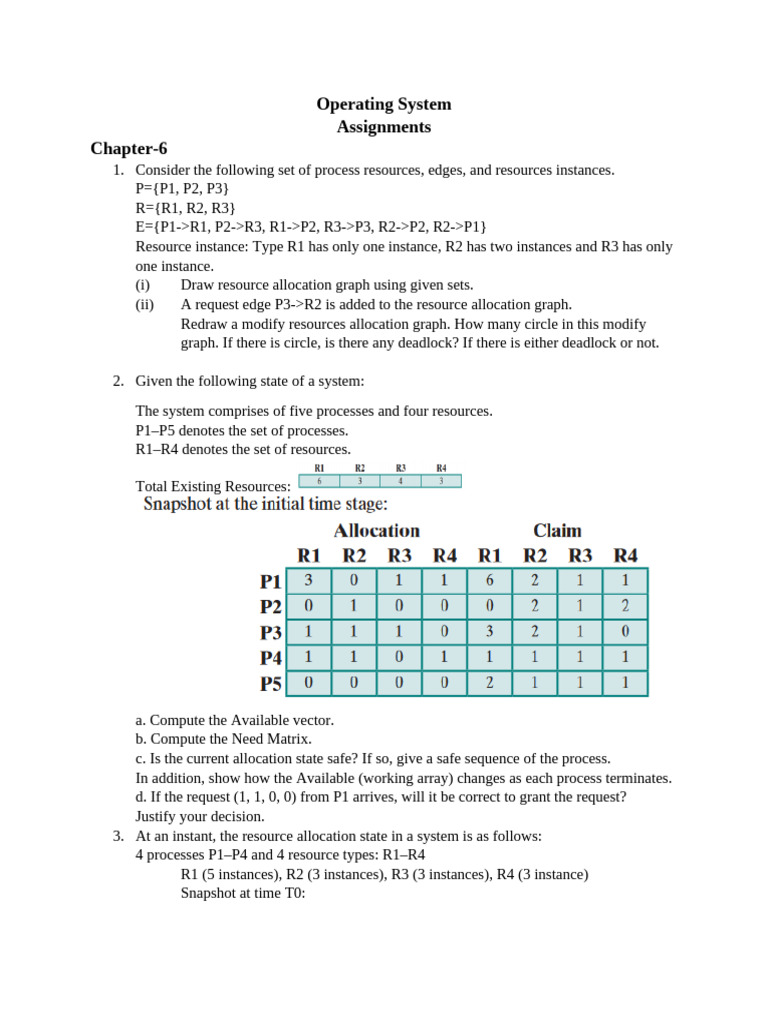 Operating System-Assignment (1) | PDF Operating System-Assignment (1) | PDF