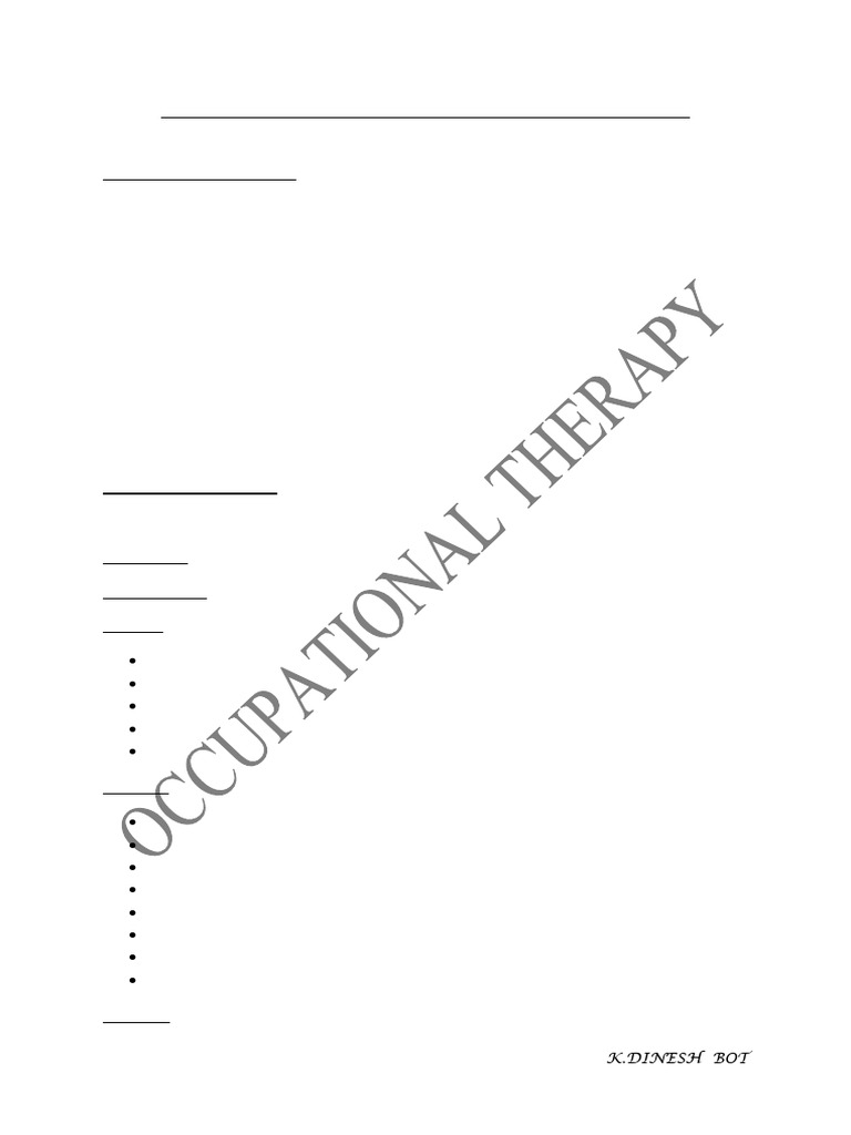 Ot Assessment Final | PDF